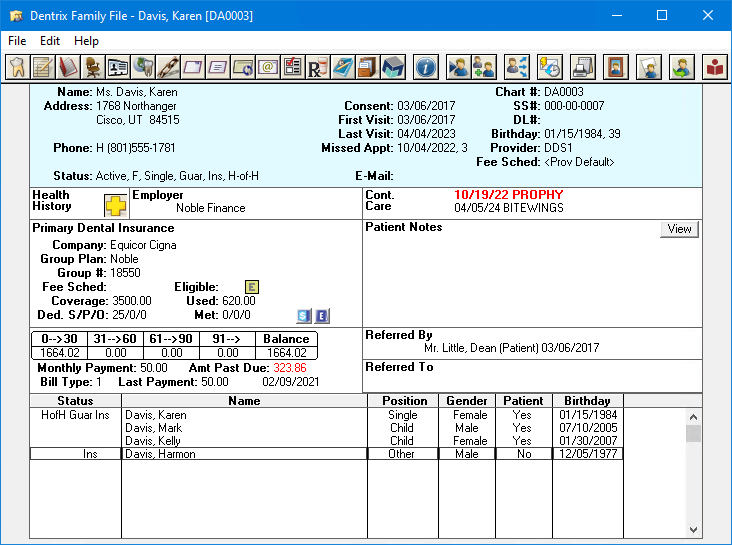 Dentrix Help