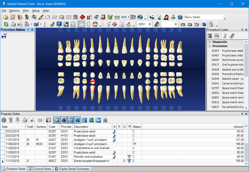 Repositioning the Patient Chart panels