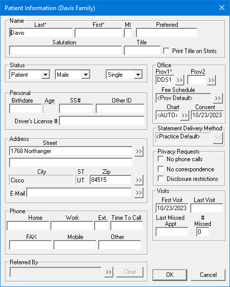 Adding family members