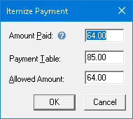 Posting itemized insurance payments