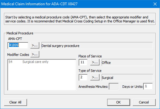 Cross-coding procedures