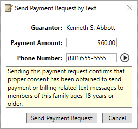 Sending payment requests