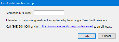Setting up CareCredit