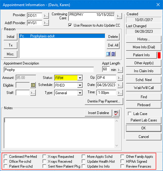Creating follow-up checklists