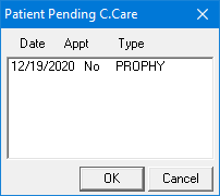 Creating continuing care appointments