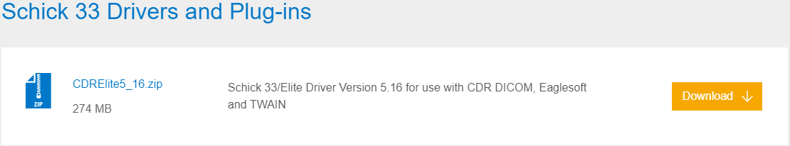 Schick 33, Elite, and XIOS XG Sensor Setup Guide