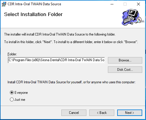 TWAIN with Schick Sensor Setup Guide