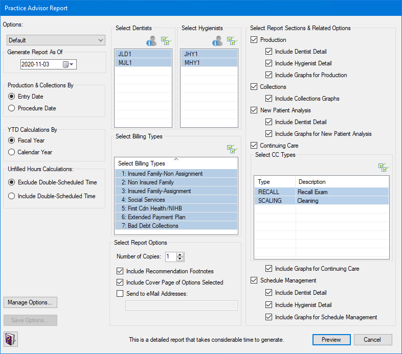 Office Manager - Running the Practice Advisor Report
