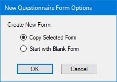 Creating questionnaire forms