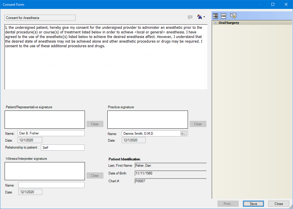 Adding prompts to and removing prompts from consent form templates