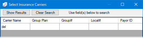Insurance Carrier List