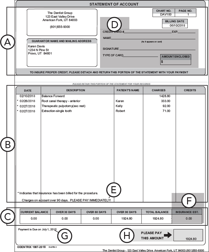 Generating billing statements