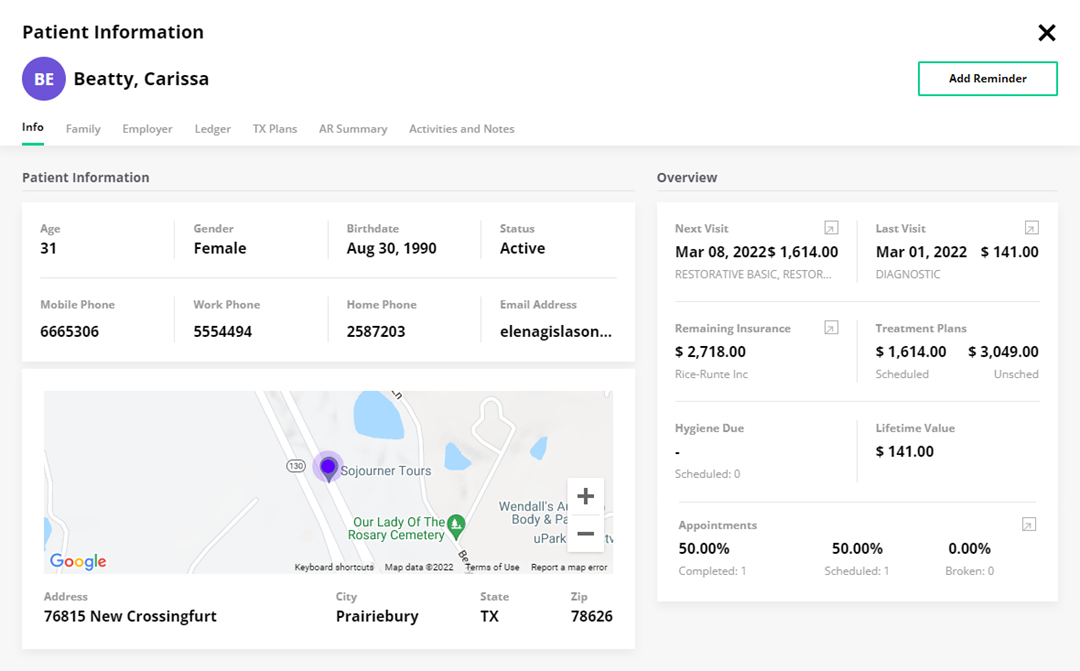 Viewing referral score data