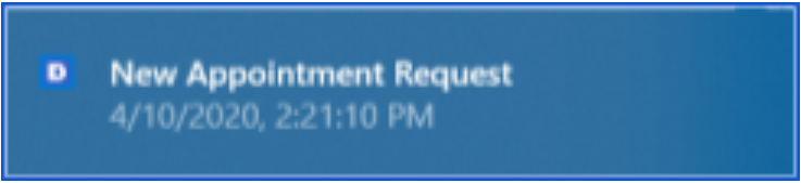 Appointment requests overview