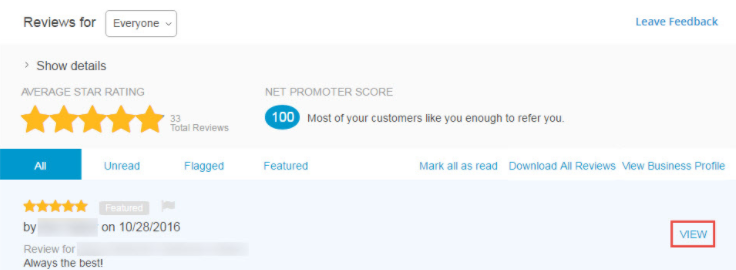 Requesting that a review be removed